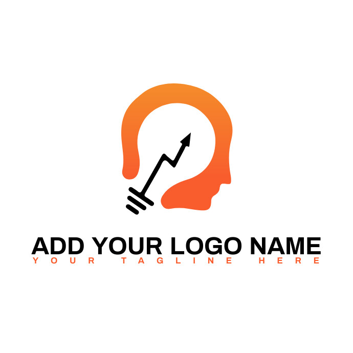 White Thinking Logo/mindfulness/brain/icon/h Template | PosterMyWall