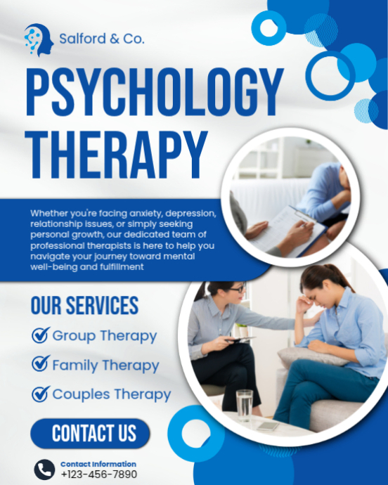 White Trusted Counseling And Psychological Therapy Instagram Portrait ...