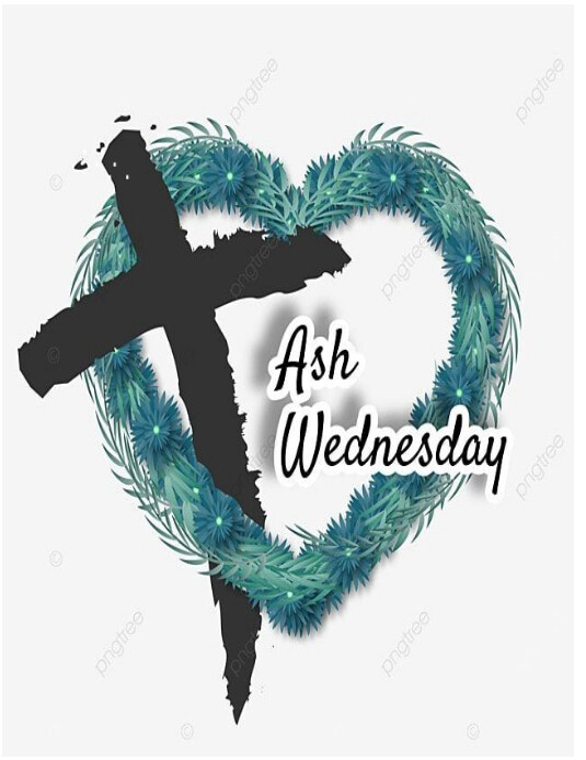 White Typographic Ash Wednesday Flyer (us Letter) Template | PosterMyWall