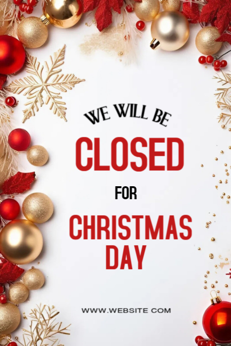 White Typographic Christmas Retail Poster Template | PosterMyWall