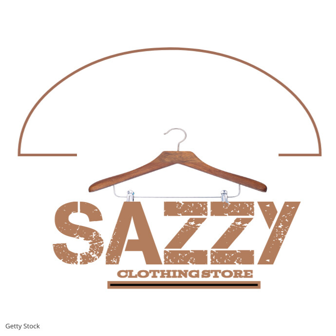 White Typographic Clothing Store Logo Logo Template | PosterMyWall