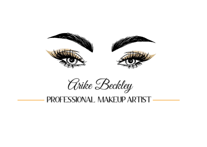 Copy of White Typographic Editable Eyebrow Makeup Artist Logo With ...