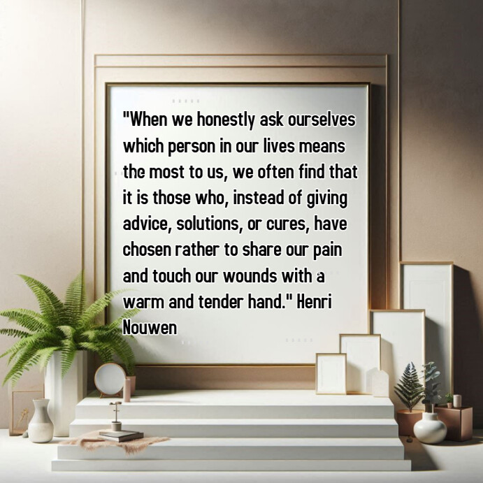 White Typographic Empathy And Compassion Quote Instagram Post Template ...