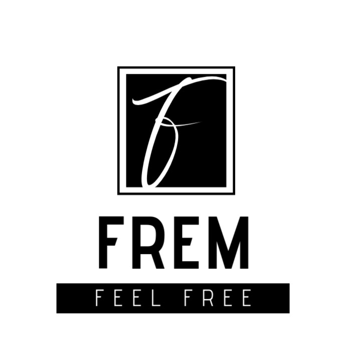 Copy of White Typographic Frem_feel Free Logo | PosterMyWall