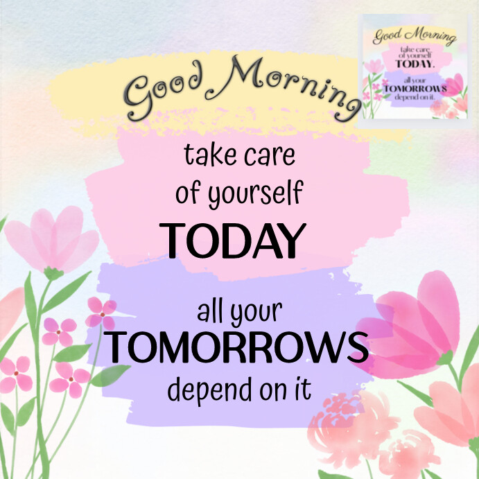 Plantilla de White Typographic Good Morning Template Insta | PosterMyWall