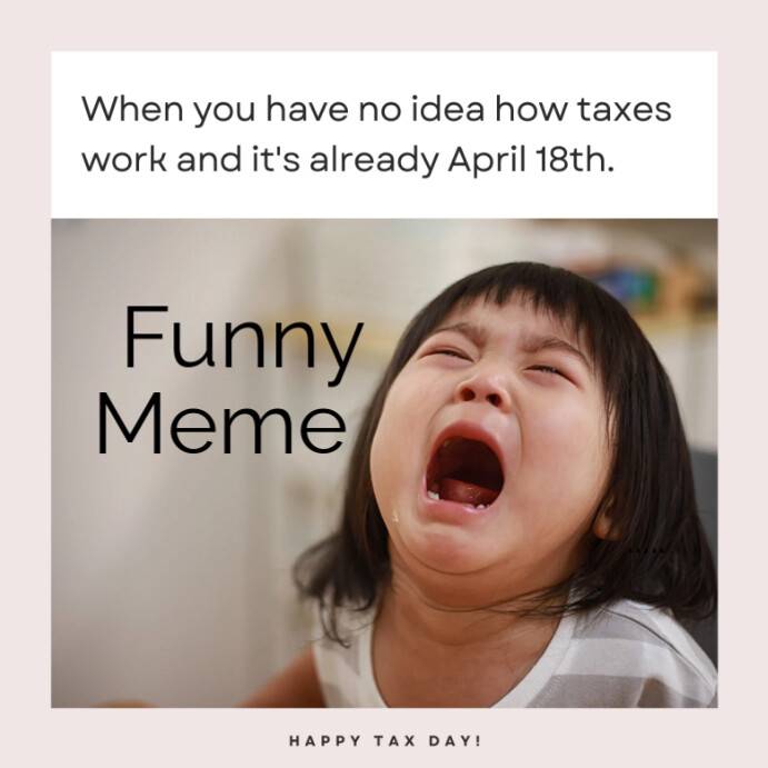 Modèle White Typographic Humor And Funny Meme Instag | PosterMyWall