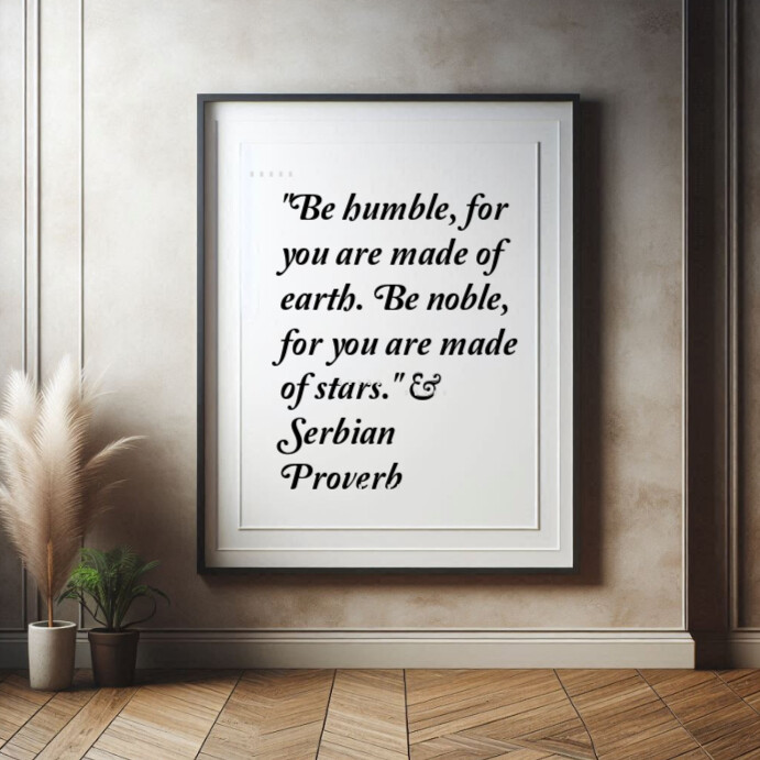 White Typographic Inspirational Quote On Humility Instagram Post ...