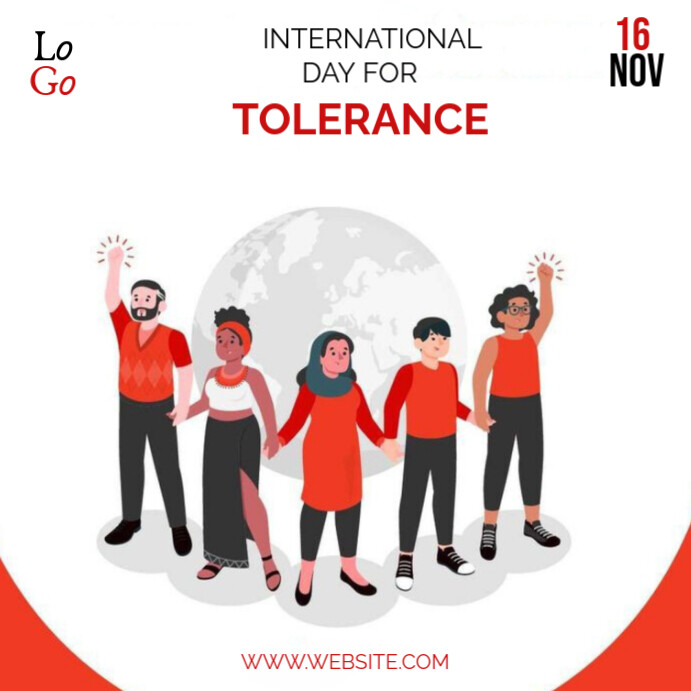 Copy of White Typographic International Day For Tolerance Instagram ...