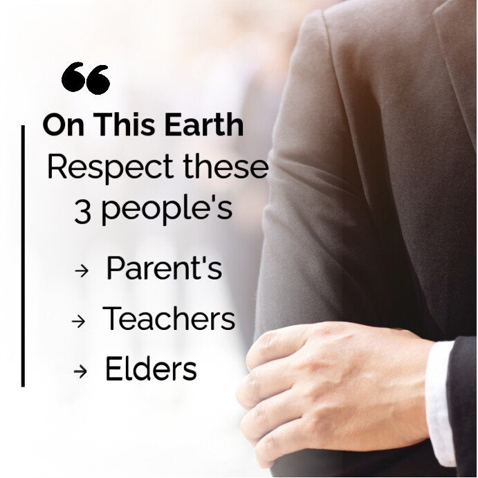 White Typographic Life Quote On Respect With White Background Instagram ...
