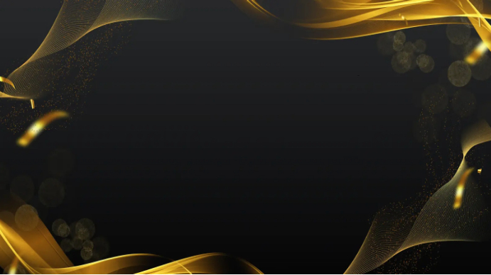 Plantilla de White Typographic Luxury Black And Gold Abstract Wave ...