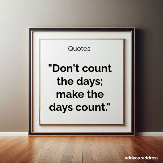 Copy of White Typographic Motivational Quotes Square (1:1) | PosterMyWall