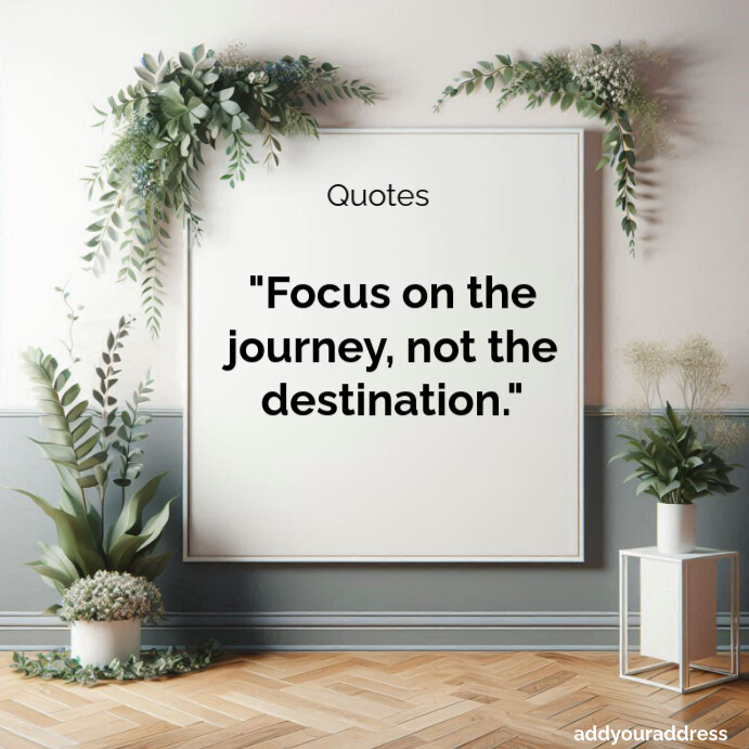 White Typographic Motivational Quotes Square (1:1) Template | PosterMyWall