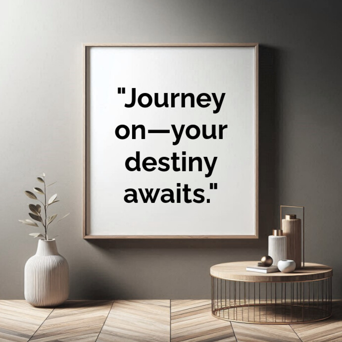 White Typographic Motivational Quotes Square (1:1) Template | PosterMyWall