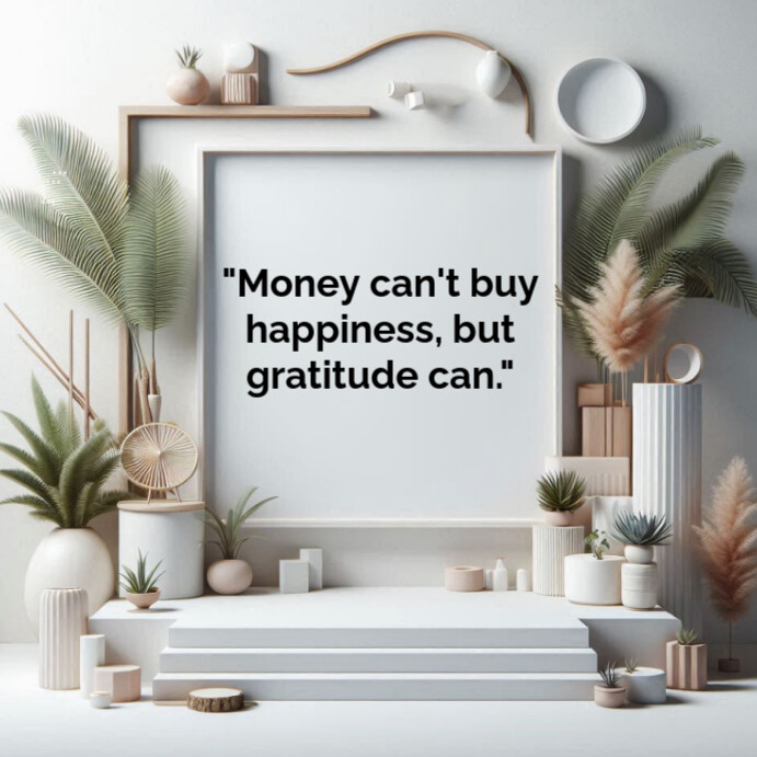 White Typographic Motivational Quotes Square (1:1) Template | PosterMyWall