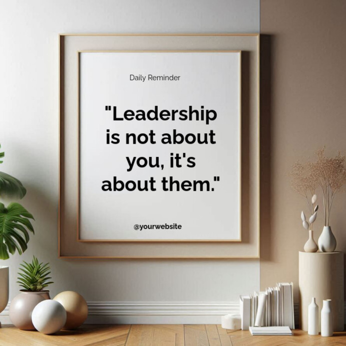 Copy of White Typographic Motivational Quotes Square (1:1) | PosterMyWall