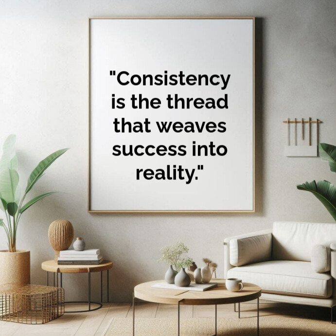 Copy of White Typographic Motivational Quotes Square (1:1) | PosterMyWall