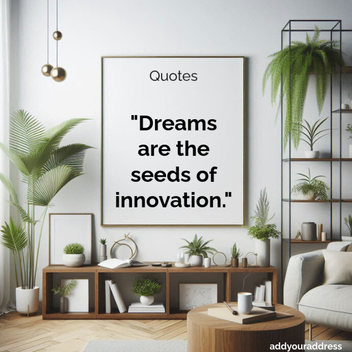 White Typographic Motivational Quotes Square (1:1) Template | PosterMyWall