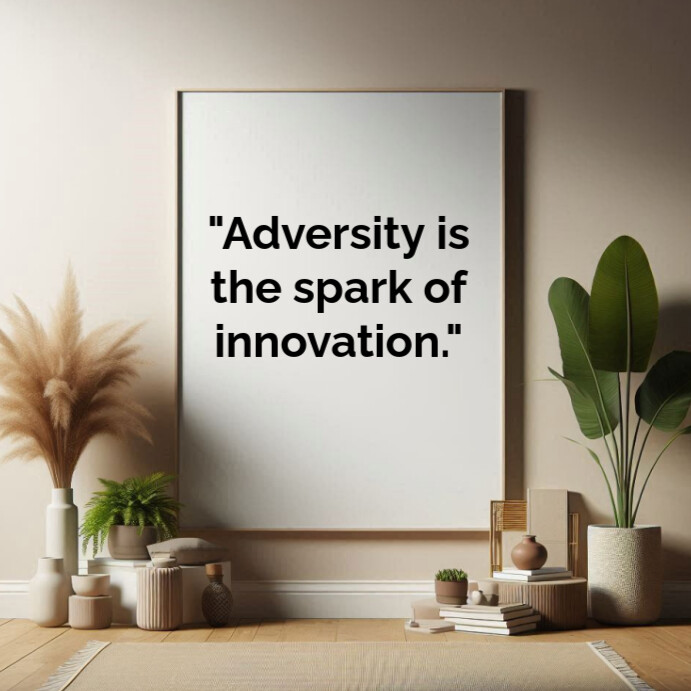 White Typographic Motivational Quotes Square (1:1) Template | PosterMyWall
