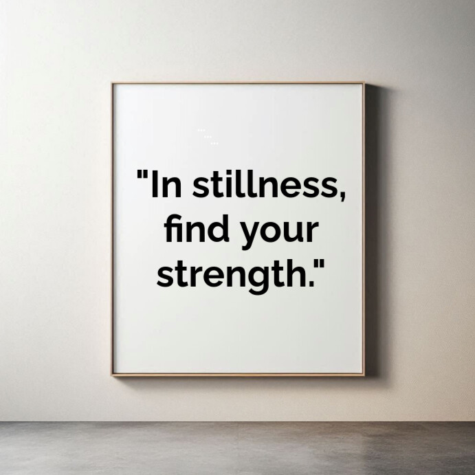 White Typographic Motivational Quotes Square (1:1) Templat | PosterMyWall