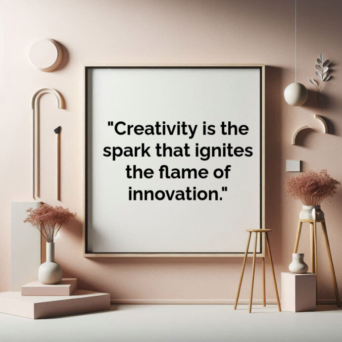 White Typographic Motivational Quotes Square (1:1) Templat | PosterMyWall