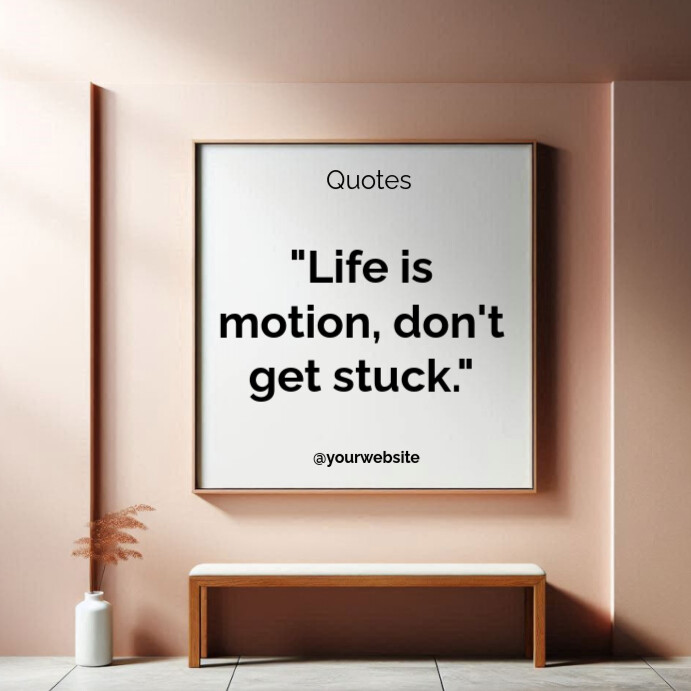 White Typographic Motivational Quotes Square (1:1) Template | PosterMyWall