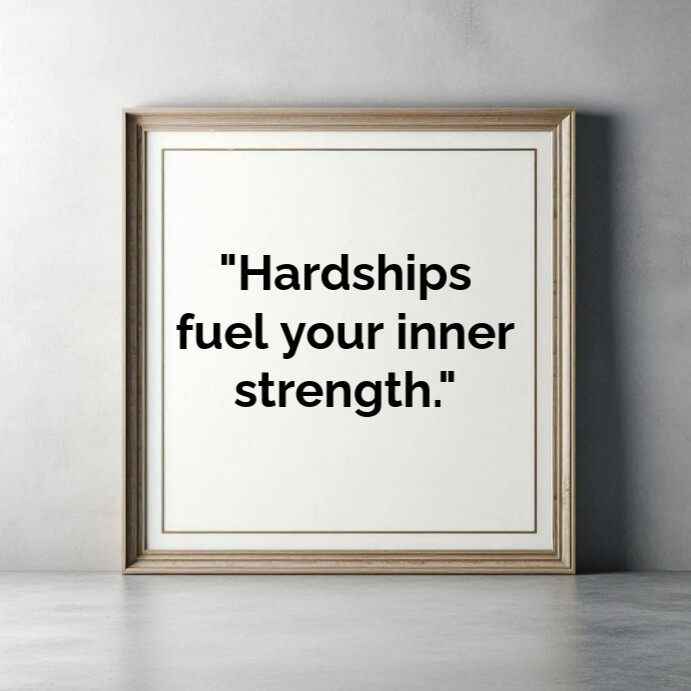 White Typographic Motivational Quotes Square (1:1) Modelo | PosterMyWall