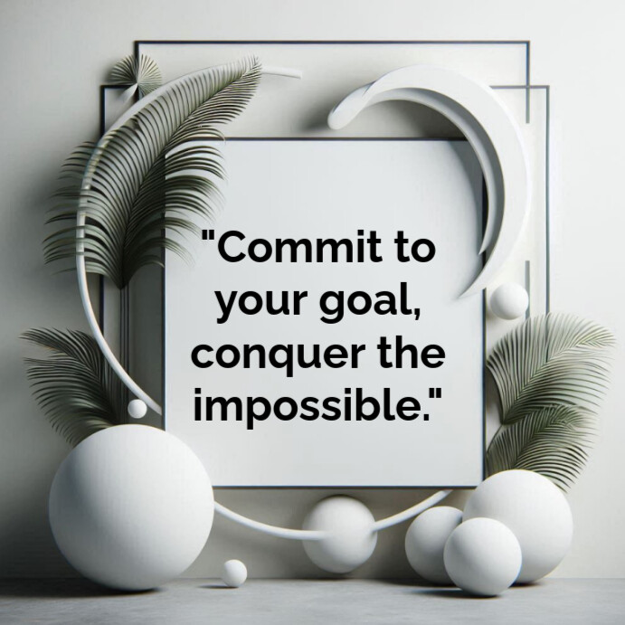 Copy of White Typographic Motivational Quotes Square (1:1) | PosterMyWall