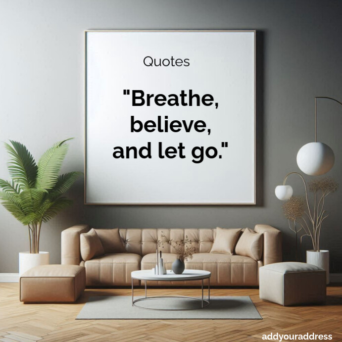 White Typographic Motivational Quotes Square (1:1) Template | PosterMyWall