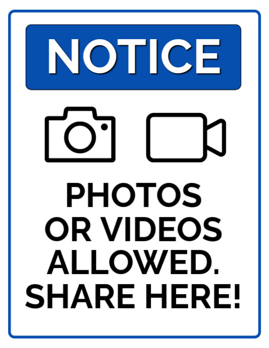 White Typographic Notice And Warning Caution Posts Flyer (us Letter ...