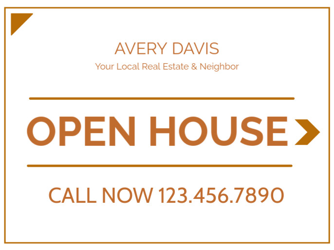 Copy of White Typographic Open House Notice Board Presentation ...