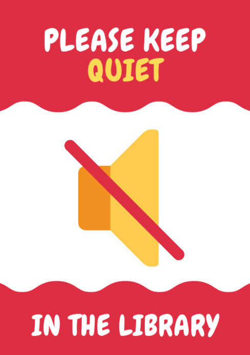 Copy of White Typographic Please Keep Quiet Notice Board A4 | PosterMyWall