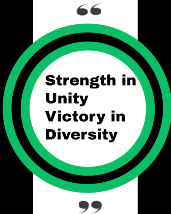 Plantilla de White Typographic Quote About Unity And Victory Instagram ...