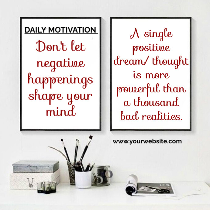 White Typographic Quote Design Instagram Post Template | PosterMyWall