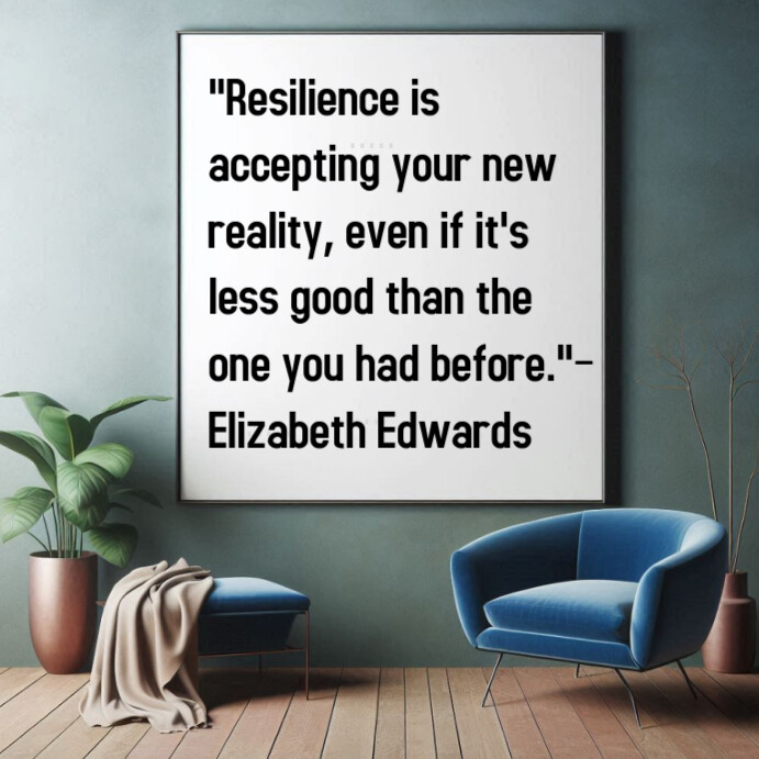 White Typographic Resilience And Adaptability Quote Instagram Post ...