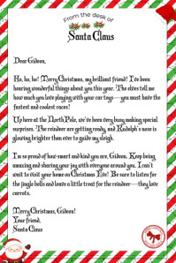 Santa Claus Letter Template | PosterMyWall