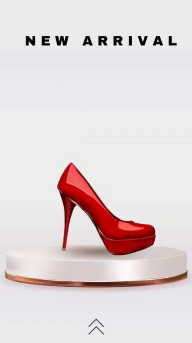 White Typographic Shoes Sale Instagram Reel Template | PosterMyWall