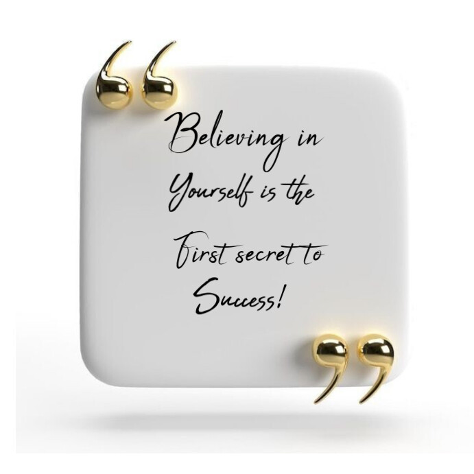 White Typographic Simple Motivational Quote Design For Success ...