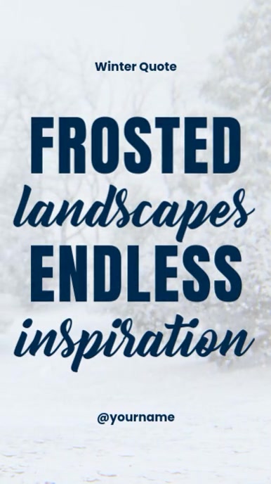 White Typographic Snowy Inspirational Winter Season Lovers Quote ...