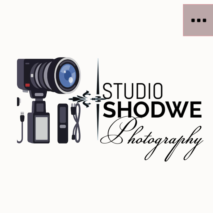 Copy of White Typographic studio shodwe photography Logo | PosterMyWall