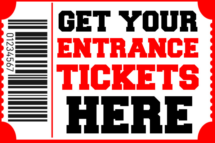 Copy of White Typography Buy Entrance Tickets Here Po | PosterMyWall