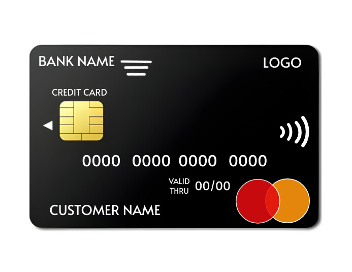 White Typography Customer Credit Card Flyer Template | PosterMyWall