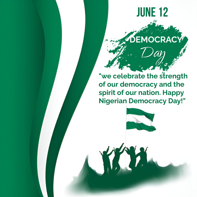 White Typography Democracy Day Instagram Post Template | PosterMyWall
