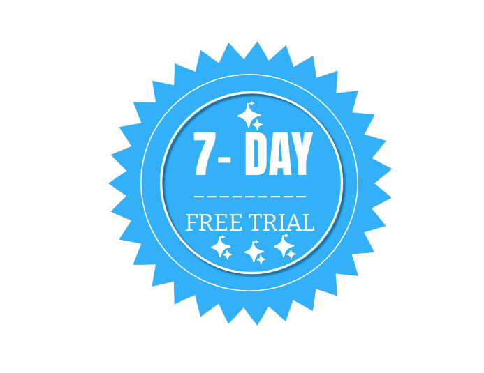 Copy of White Typography Free Trial Flyer (us Letter | PosterMyWall