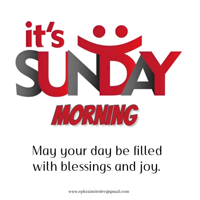 Copy of White Typography Happy Sunday Logo | PosterMyWall