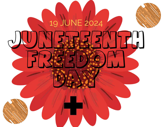 White Typography Juneteenth Flyer (us Letter) Template | PosterMyWall