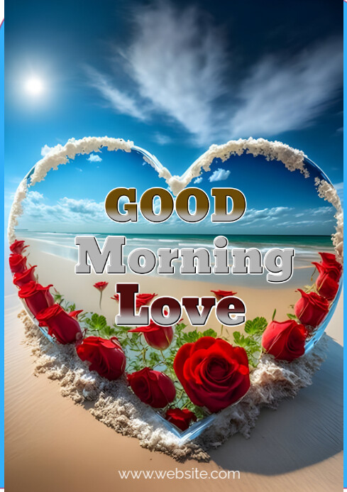 White Typography Love A4 Template | PosterMyWall