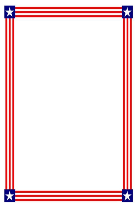 White USA Patriotic Theme Poster Template | PosterMyWall
