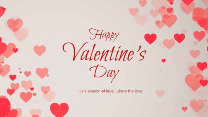 White Valentine's Day Digital Display Video Template | PosterMyWall