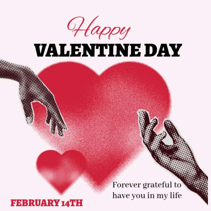 White Valentine's Day Instagram Post Template | PosterMyWall