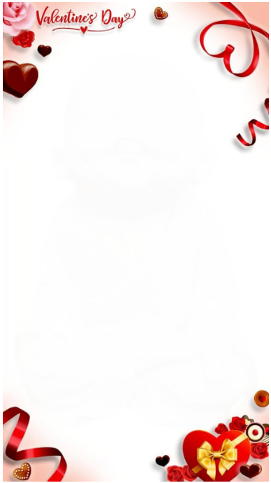 White Valentine's Day Instagram Story Couple Love Valentine Frame ...